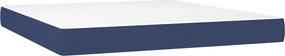 Box spring postel s matrací modrá 160x200 cm textil 3126579