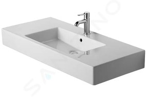 DURAVIT - Vero Umyvadlo 1050x490 mm, s přepadem, s otvorem pro baterii, WonderGliss, bílá (03291000001)