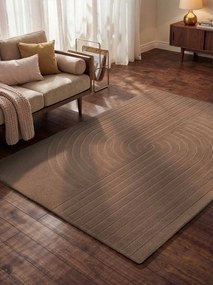 Vikosa, Kusový koberec Vikosa Arcura 106300 Brown, 120x180, hnědá, ložnice