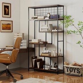 Costway 6 Tier Tall Bookshell Volně stojící stojan na rostliny s kovovou