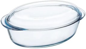 Pekáč pyrex pekáč s víkem 6,7 l skleněný