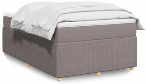 Box spring postel s matrací taupe 120x200 cm textil 3285564