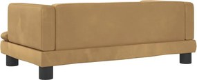 Pelíšek pro psy hnědý 80 x 45 x 30 cm samet 171899