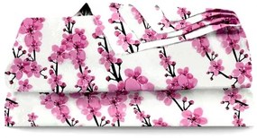 Bavlněné  prostěradlo květy sakury,  220x240cm