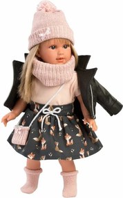 Llorens 54040 - realistická panenka s měkkým látkovým tělem  CARLA - 40 cm