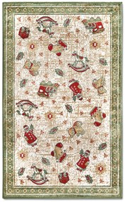Villeroy & Boch Kusový koberec Toy's delight se střiženým vlasem 106218 Green, Multicolor, 50x80, zelená, obývací pokoj