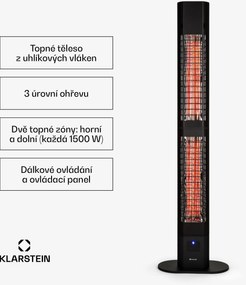 Blumfeldt Heat Guru 3000, infračervený ohřívač, 3000 W, IP54, venkovní, dálkové ovládání