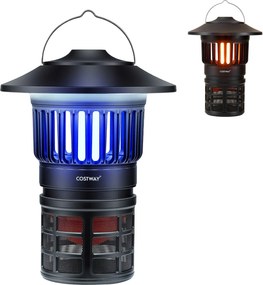 Costway Elektrický hubič hmyzu 2 v 1 Lampa proti komárům s LED světlem USB