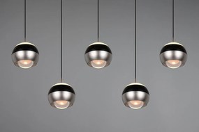 Černé/ve stříbrné barvě LED závěsné svítidlo Orbit – Trio Select