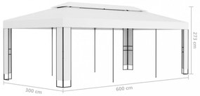 Zahradní altán s dvojitou střechou 3 x 6 m Dekorhome