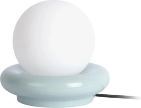 Světle modrá keramická stolní lampa (výška 19 cm) Catania Ring – Leitmotiv
