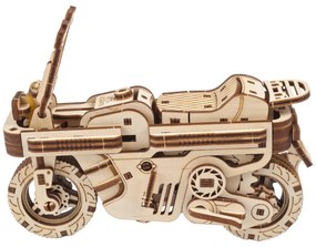 Ugears 3D dřevěné mechanické puzzle Skládací skútr