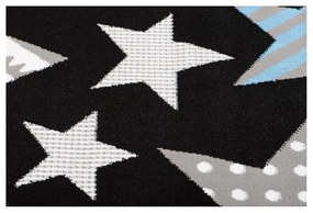 Kusový koberec PP Stars černý 220x300cm