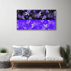 Obraz na plátně Abstrakce Vzory Květiny Art 125x50 cm