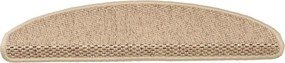 Samolepicí rohože na schody Sisal-Look 30 ks 65x21x4 cm Písek 3365879
