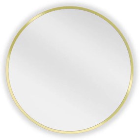 Mexen Loft, kulaté koupelnové zrcadlo 50 cm, barva rámu zlatá lesklá, 9850-050-050-000-50