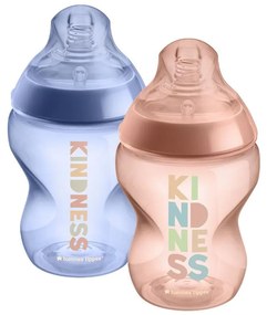 Tommee Tippee Kojenecká láhev C2N 2 ks 260 ml 0 m+ Modrá+hnědá