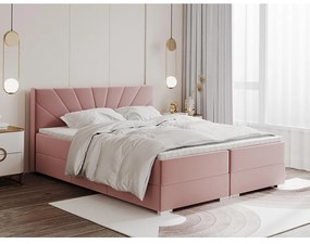 Kontinentální postel dvoulůžko BOXSPRING MILTO + topper v ceně | 180x200 | VÝBĚR TKANIN
