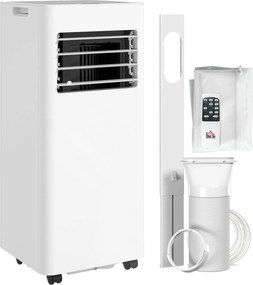 klimatizace 3 v 1, ventilátor s LED displejem, omyvatelný filtr, časovač, bílá barva