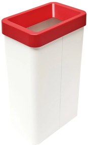 Odpadkový koš na tříděný odpad Caimi Brevetti Maxi W,70 L, červený, elektro