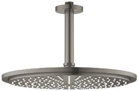 Grohe Rainshower Cosmopolitan - Hlavová sprcha 310, sprchové rameno 142 mm, 1 proud, kartáčovaný tmavý grafit 26067AL0