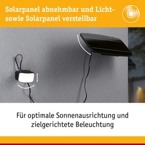 P 95706 Solární reflektor Smart Home Zigbee 3.0 Flotas Zigbee IP65 3000K antracit - PAULMANN