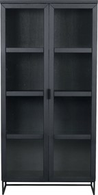 ROWICO Dřevěný kabinet EVERETT černý 195 cm 118788