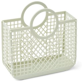 LIEWOOD Košík z recyklovaného plastu Samantha Dusty Mint, zelená barva, plast