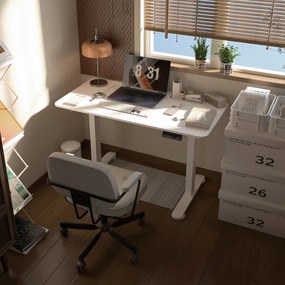 Vinsetto výškově nastavitelný stojící stůl, elektrický, 120x60x72-116cm, 3 přednastavení, ochrana proti nárazu, ochrana proti přehřátí, dřevotříska, …