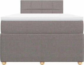 Box spring postel s matrací taupe 120x190 cm textil 3287399
