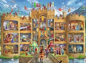 Ravensburger Pohled na rytířský hrad / 150 dílků / od 7 let
