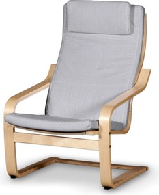 Sedák na křeslo IKEA Poäng II barva šedá látka pletený vzor