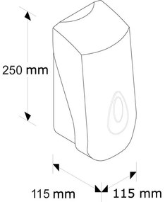 Dávkovač pěnového mýdla MERIDA TOP, 700 ml