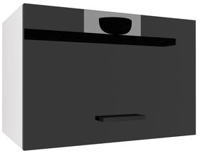 Kuchyňská skříňka Belini nad digestoř 60 cm černý lesk  INF SGP60/2/WT/B/0/B1