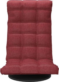Otočná lenoška na podlahu vínová textil 336582