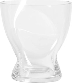 „Pokrčená“ váza Squeeze 18 cm transparentní
