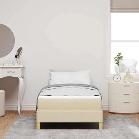 Postel s boxspringem s matrací Krémová 80 x 200 cm textil 3398526