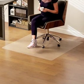 HOMCOM Podložka na ochranu podlahy, protiskluzová, tloušťka 1,5 mm, 120x120 cm, průhledná