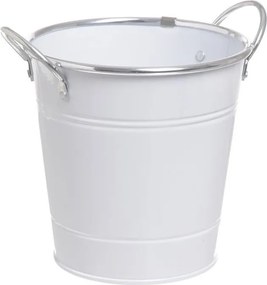 Kyblíček s oušky – bílý 13 cm