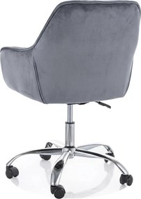 Kancelářské křeslo Q-190 VELVET, šedé