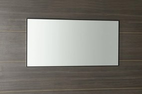 Sapho Arowana zrcadlo v rámu 100 x 50 cm bez osvětlení černá mat AWB1050