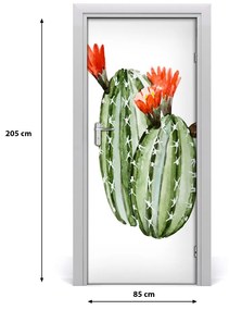 Samolepící fototapeta na dveře Kaktusy 85x205 cm