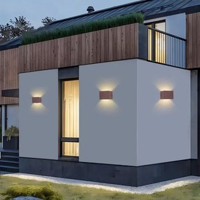 BRILAGI - LED Venkovní nástěnné svítidlo DONNANI LED/5W/230V 10 cm hnědá IP44