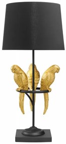 Stolní lampa Wildlife Parrot 75cm černé zlato/ 44355