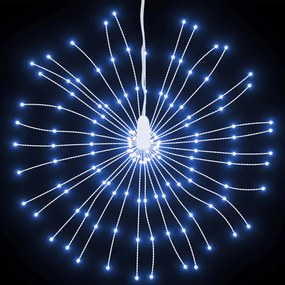Vánoční hvězdicová světla 2ks 140 studeně bílých LED diod 17 cm 3190512