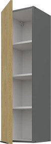 CREMONA ac | horní skříňka 30 G-108 1F policová | 30 cm | EXTRA VYSOKÁ | antracit/cremona