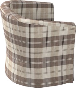 Potah na křeslo IKEA Ektorp Tullsta barva béžová látka pletený vzor, vzorované