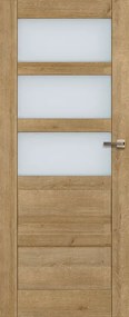 Interiérové dveře vasco doors BRAGA model 4 Průchozí rozměr: 70 x 197 cm, Orientace dveří: Levé dveře, Dekor: Ořech muškátový