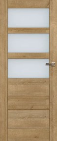 Interiérové dveře vasco doors BRAGA model 4 Průchozí rozměr: 70 x 197 cm, Orientace dveří: Levé dveře, Dekor: Dub Santa