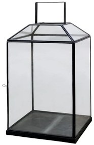 Černá antik kovová lucerna Factory L - 32*32*60 cm